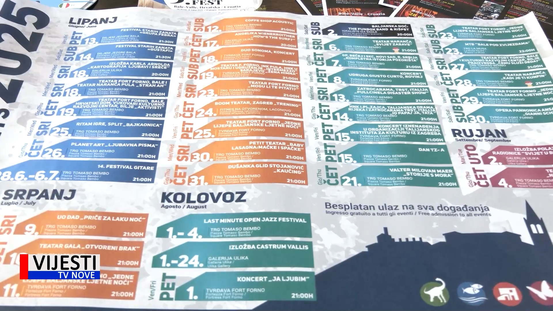 TZ Bale predstavila bogat ljetni program - TV Nova Pula